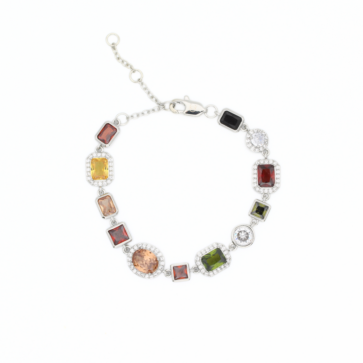 Gemstone Armband (Zilver)